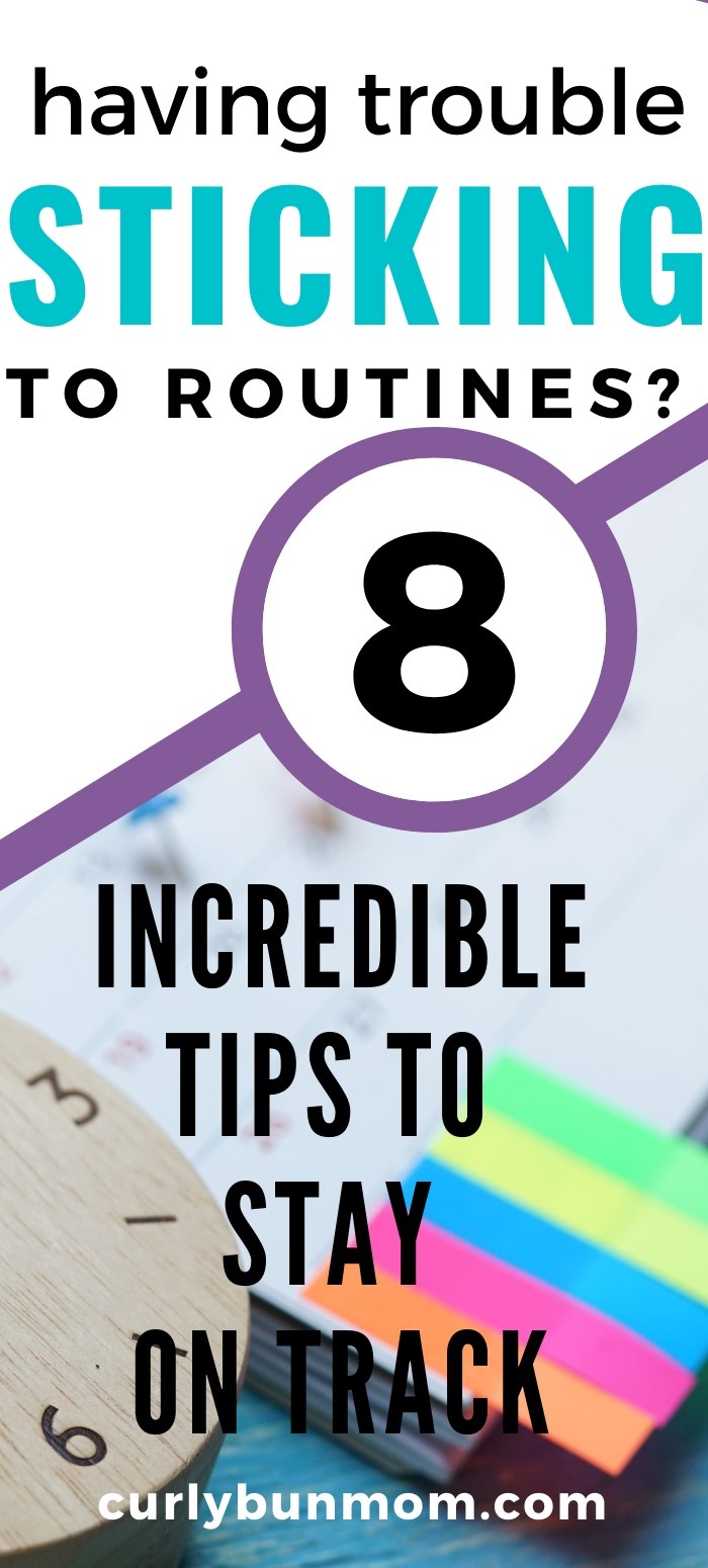 How to Create Easy Routines for Mom - Curly Bun Mom