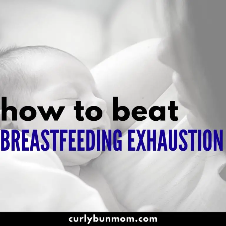 How To Beat Breastfeeding Exhaustion - Curly Bun Mom