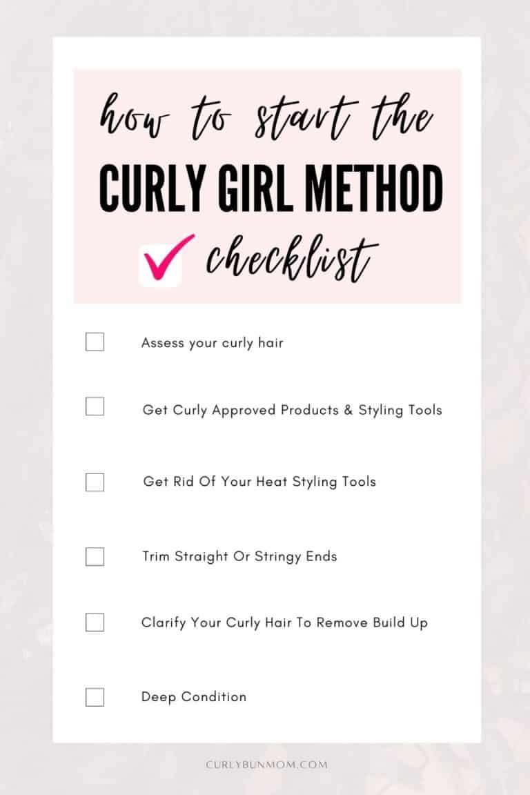 The Curly Girl Method: Easy Steps & Routine For Beginners - Curly Bun Mom