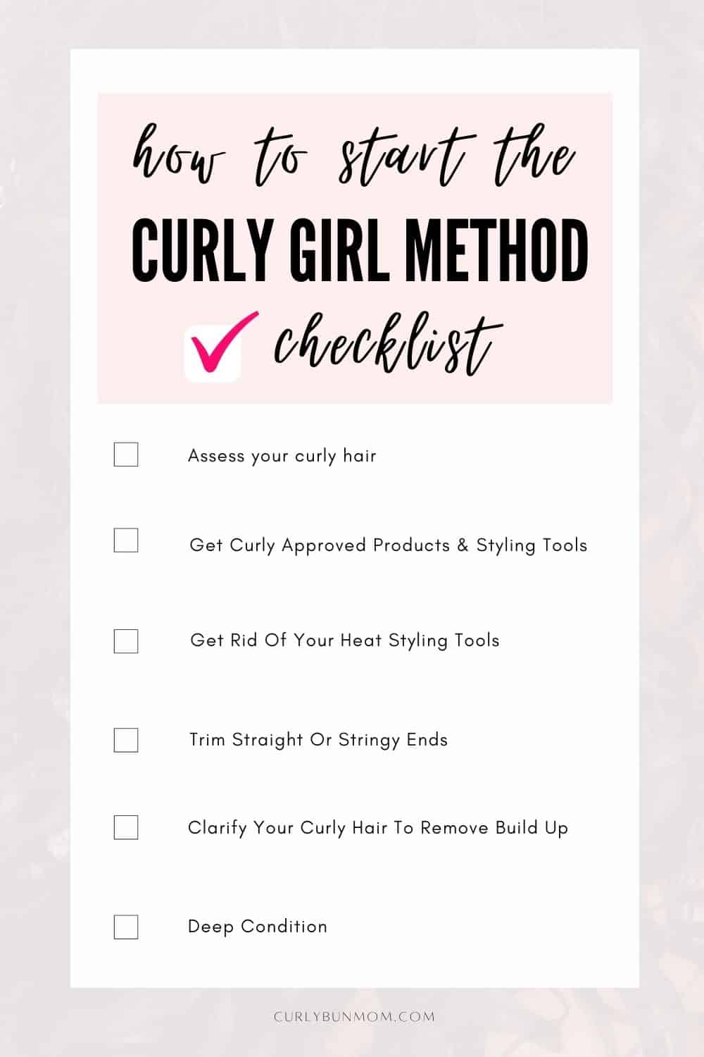 The Curly Girl Method: Easy Steps & Routine For Beginners - Curly Bun Mom